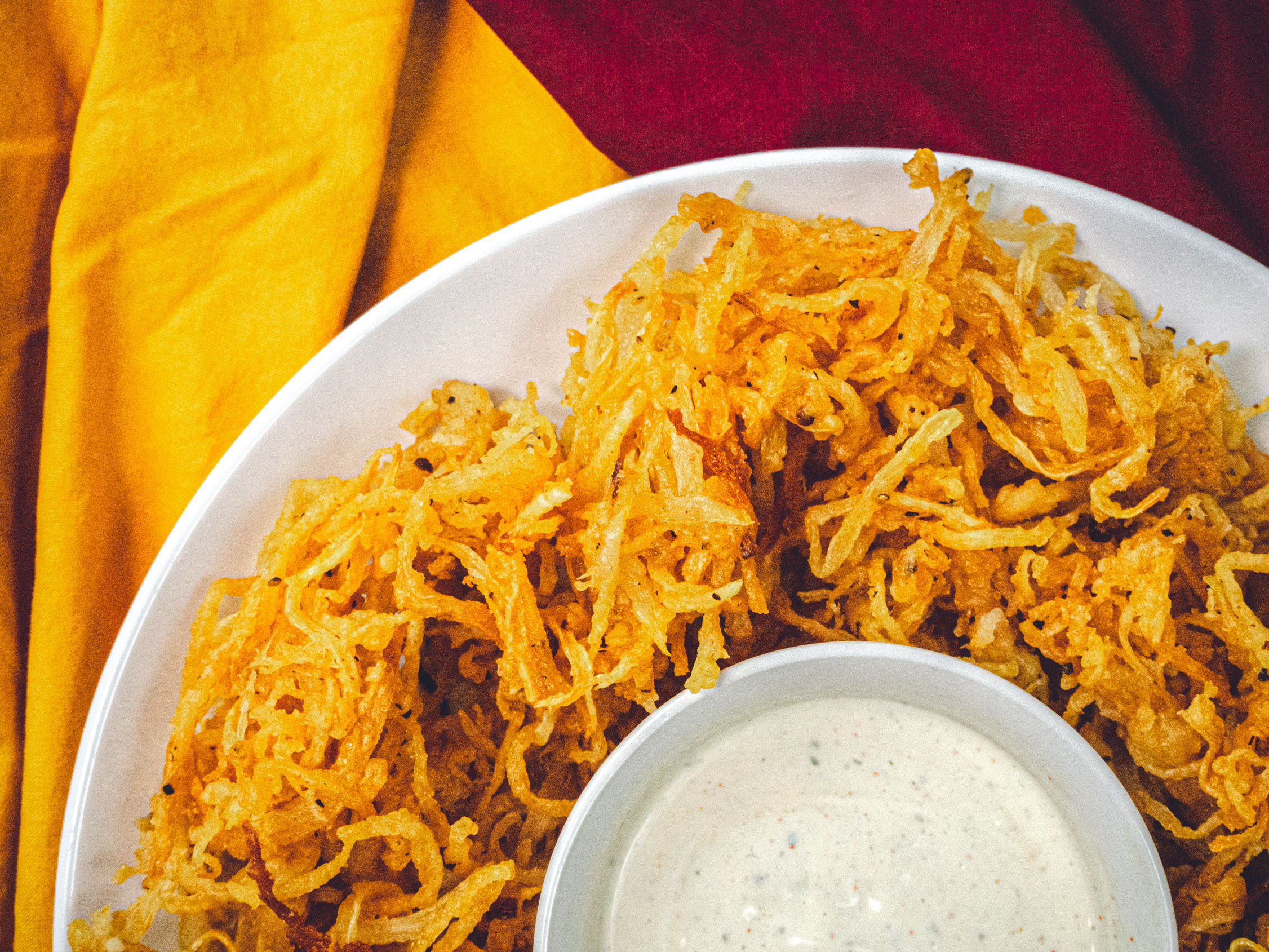 Fried Potato and Onion Strings