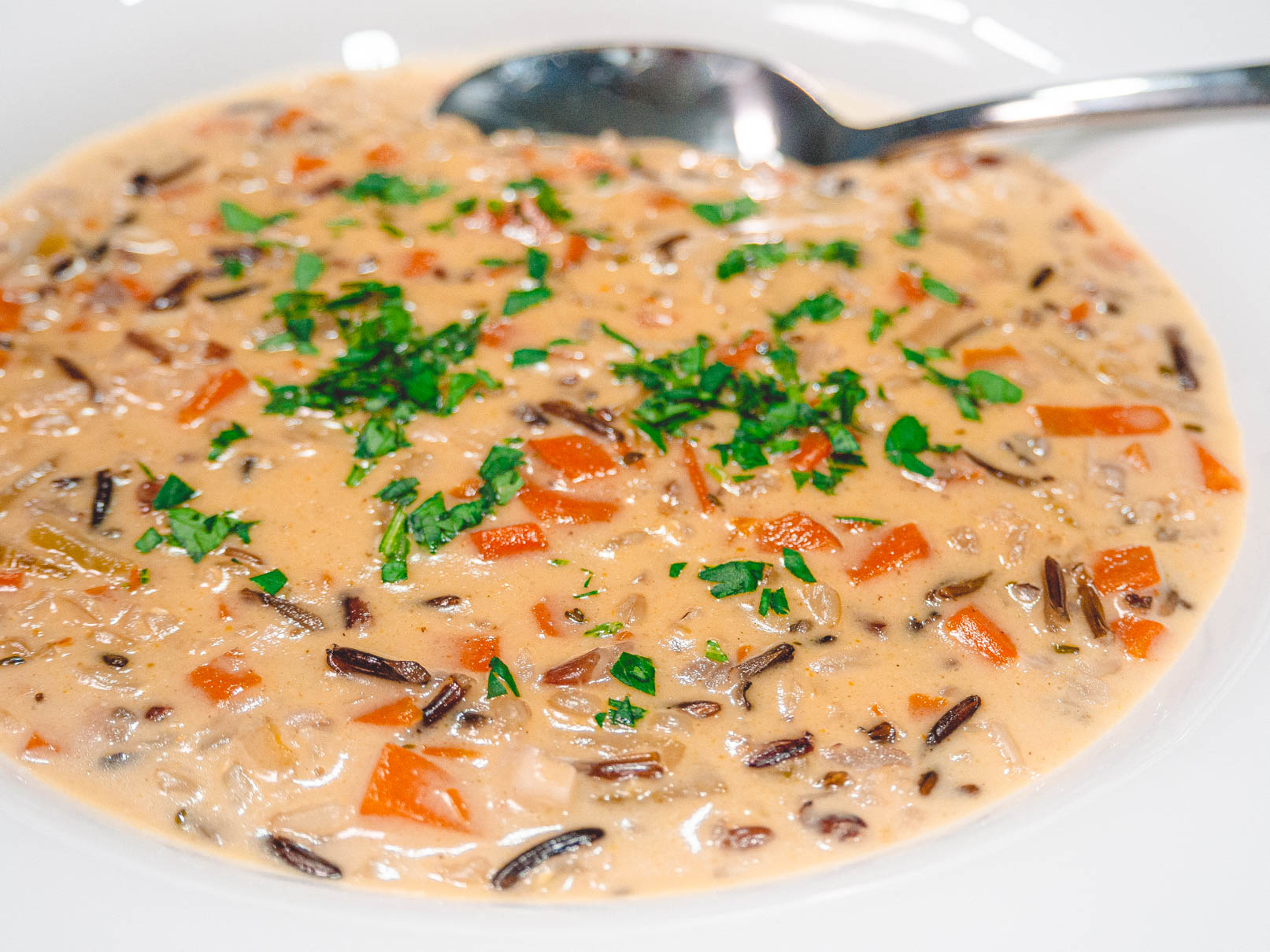 Creamy Parmesan Wild Rice Soup Recipe