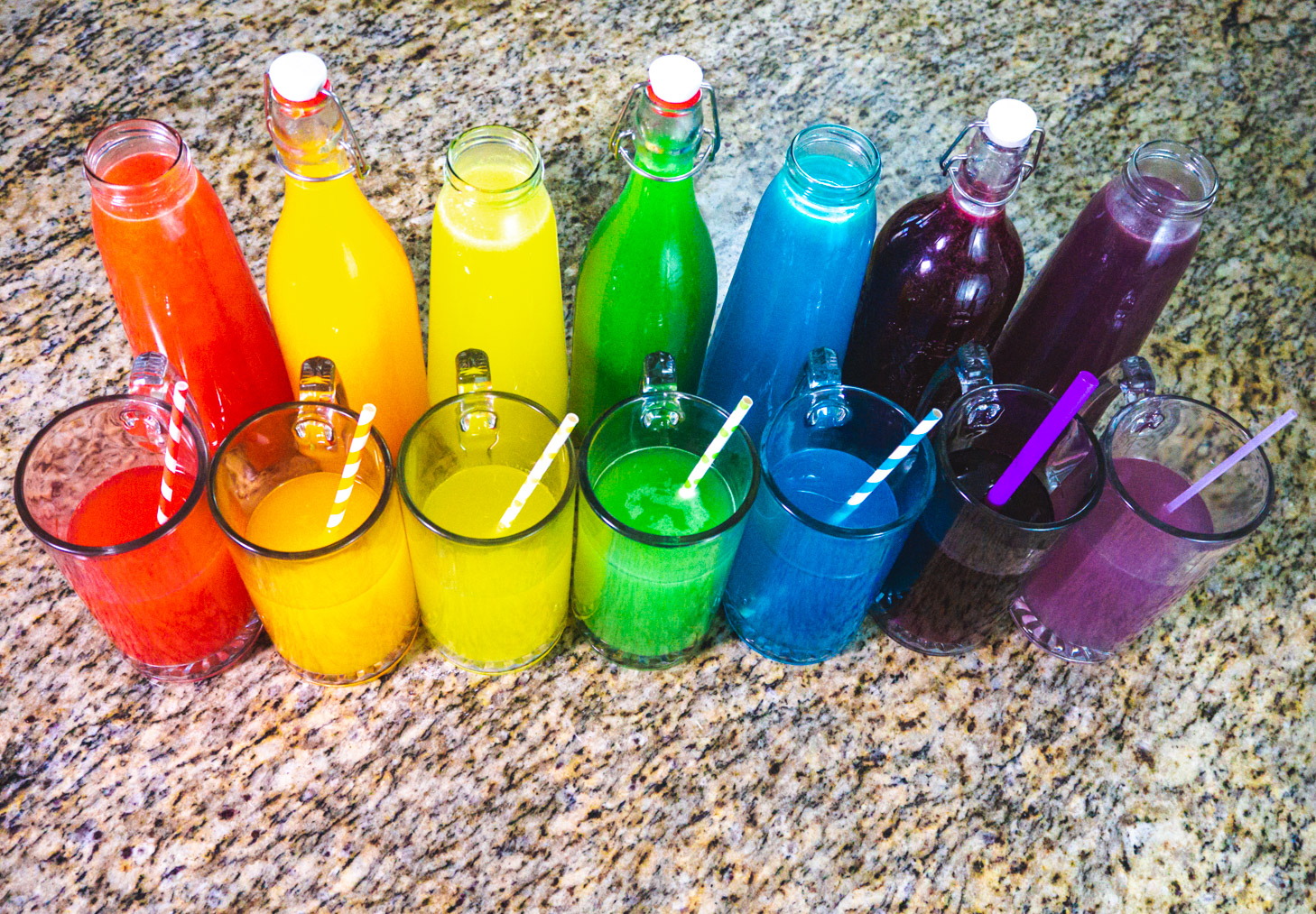 7 Flavors to Make Rainbow Lemonade