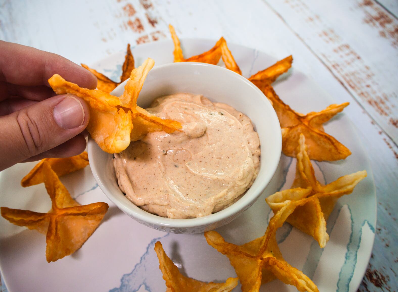 Sweet and Savory Pumpkin Cream Cheese Rangoons